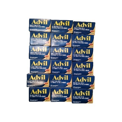 Advil Ibuprofen Tablet 200mg Pain Reliever/Fever Reducer 640 Coated ...