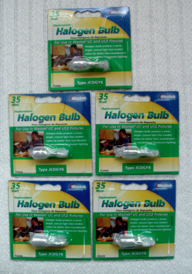 LOT OF 5 Westek Halogen Replacement Bulb Type 35W 120V NOS NEW MODEL ...