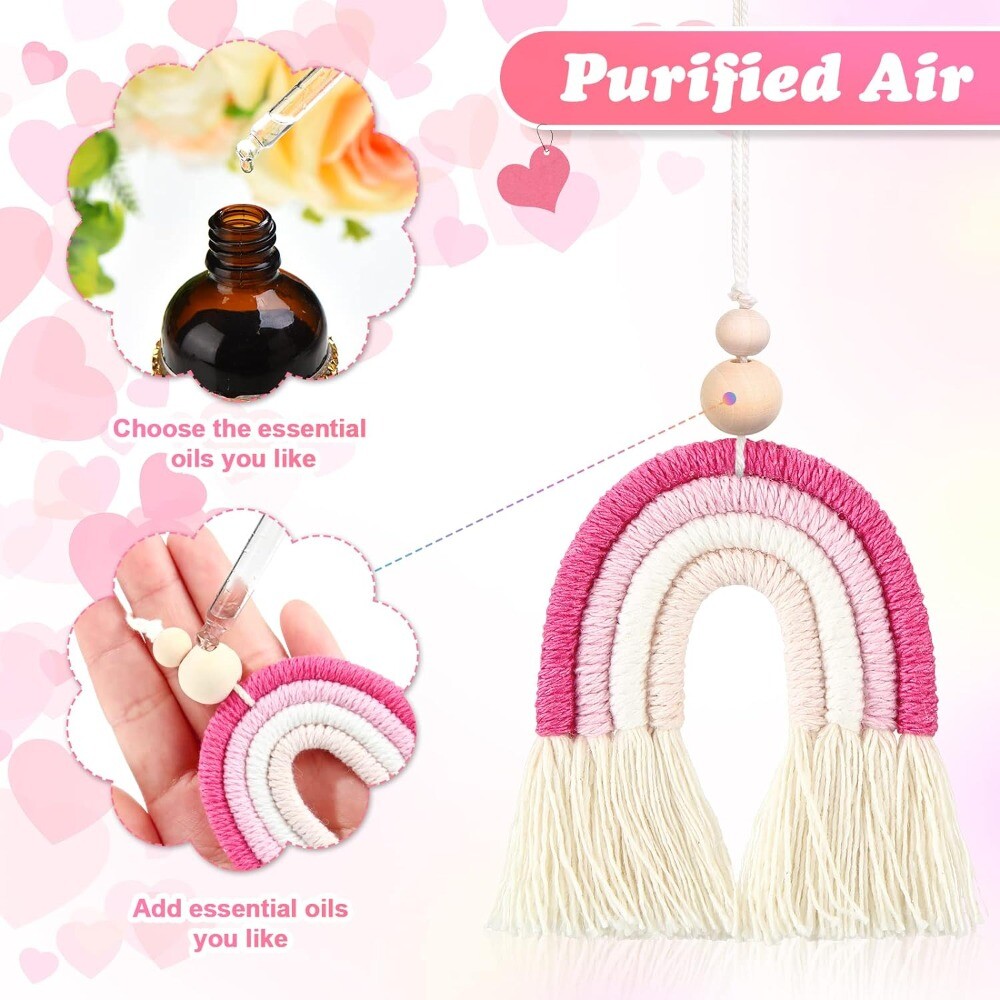 5 Pieces Colorful Rainbow Car Diffuser Pendant for Car Interior | eBay