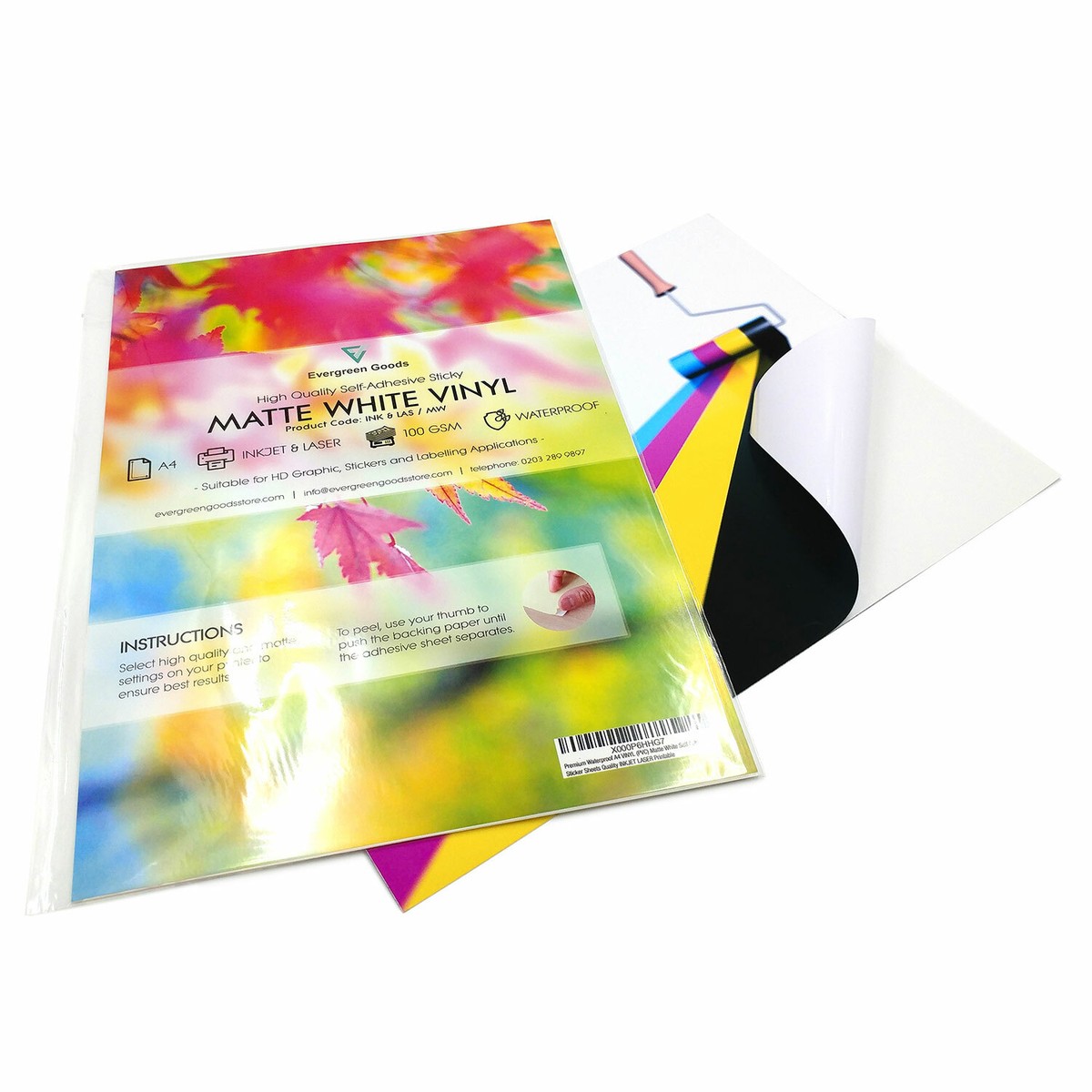 Adhesive Sheets Printable Full Sheet HTVRONT Clear Sticker Paper For