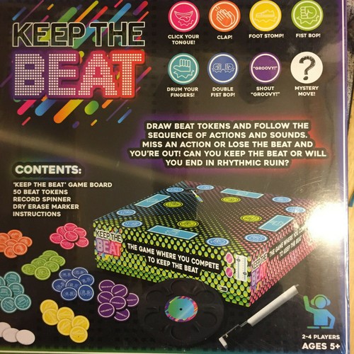 COMPETE TO 'KEEP THE BEAT' - CLAP, FOOT STOMP! FIST BOP... BOARD GAME ...