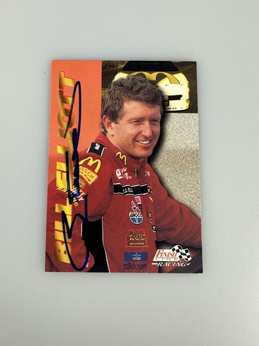 1996 Finish Line #77 Bill Elliott Auto Signed Autograph | eBay