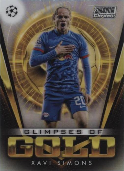 2023-24 Topps Stadium Club Chrome Ucl - Glimpses of Gold Xavi Simons # ...