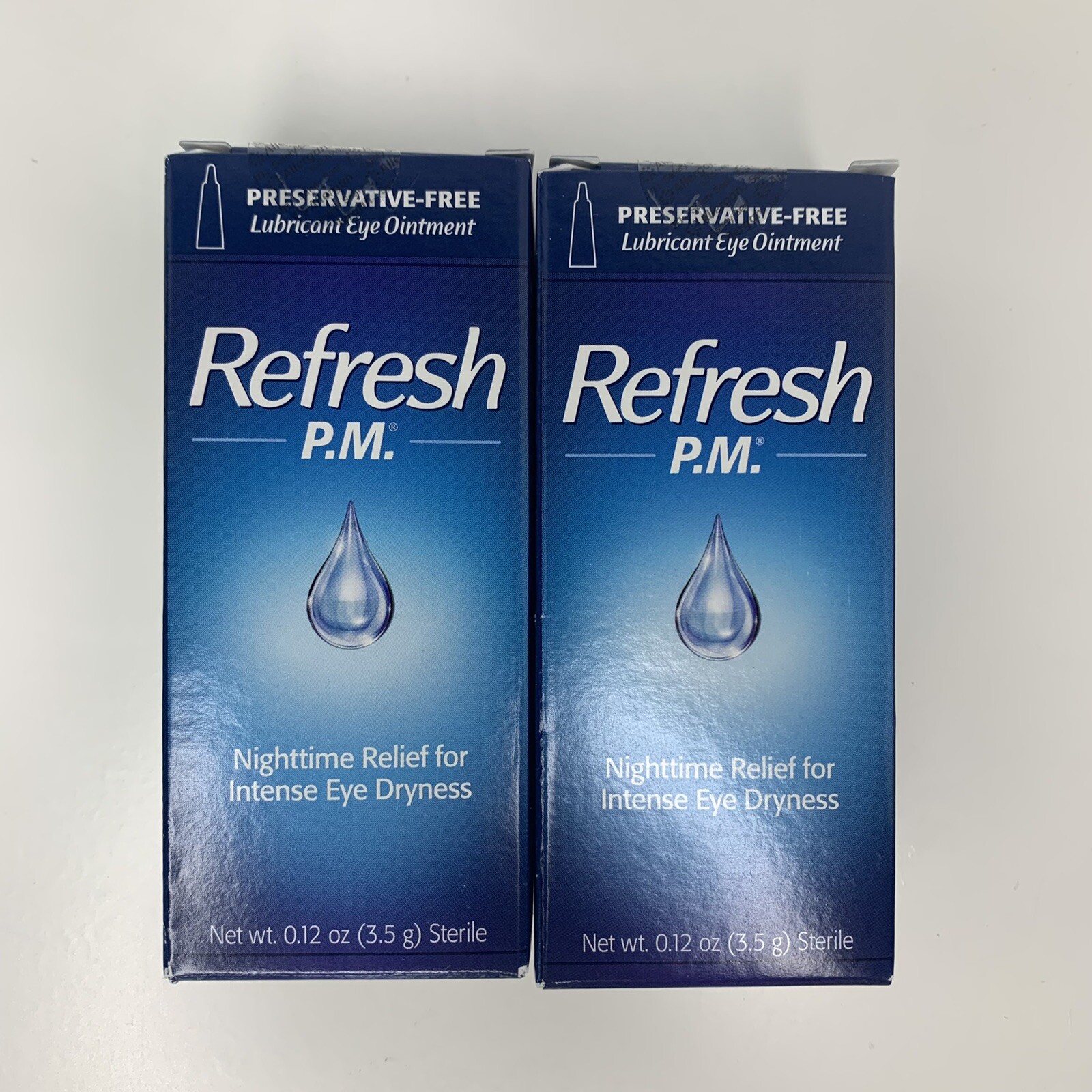 (2) Refresh PM Lubricant Nighttime Eye Ointment New Sealed Exp 2025 ...