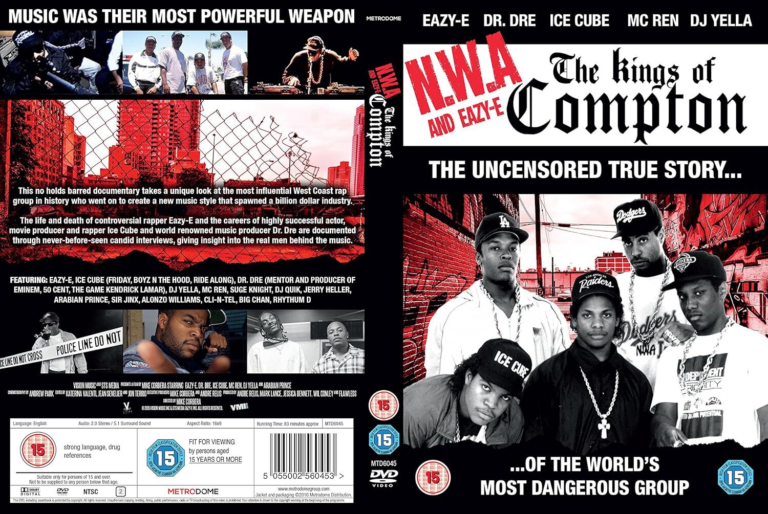 NWA & Eazy-E: The Kings of Compton (DVD) Eazy-E Dr Dre Ice Cube (US ...