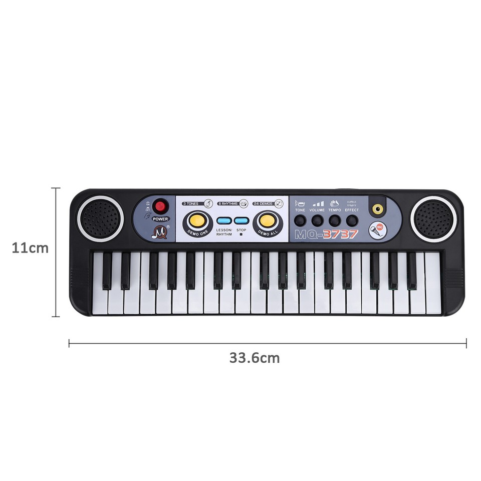 37 Keys Piano Keyboard Toys Safe with Microphone Recordable for ...