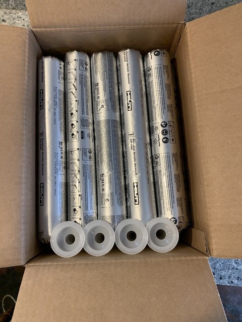 22 Hilti CP 606 Firestop Acrylic Sealant Red 19.6 FL Oz Sausage Tubes ...