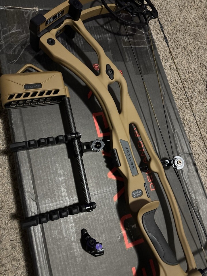 Hoyt RX-8 Ultra 70-80lb Limbs Buckskin With Extras! | eBay