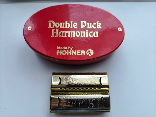 Vintage harmonica Hohner Double Puck C and G | eBay UK