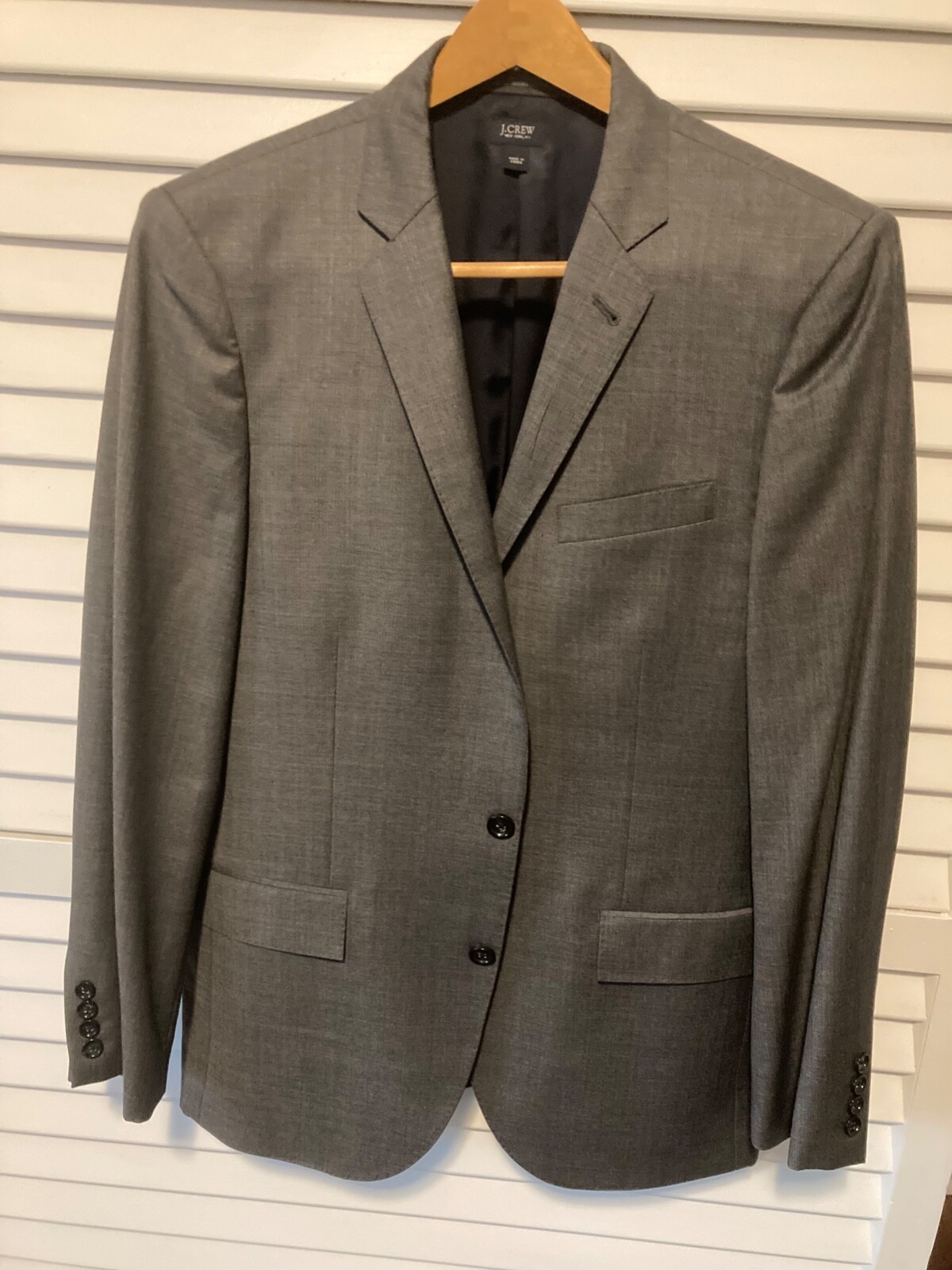 JCrew $425 Ludlow Suit Double Vent Jacket in Italian Wool Flannel 40R ...