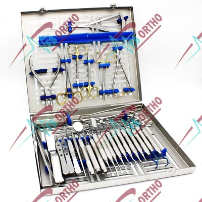 Periodontal Instruments Kit Dental Surgical Orthodontics Tools Set 33 ...