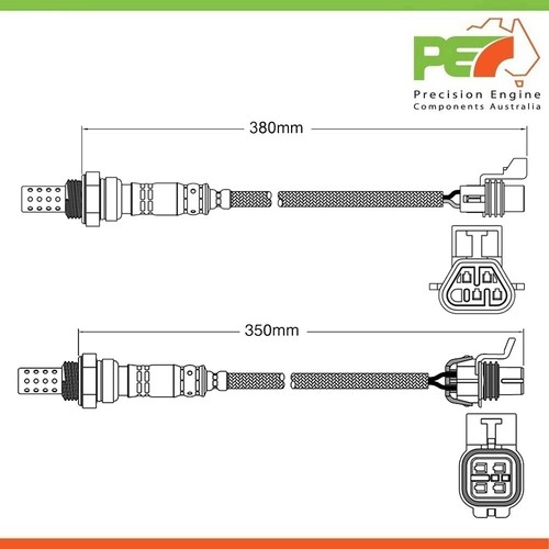 2x OEM Pre-Cat & Post-Cat Oxygen Sensors For Holden HSV Clubsport ...