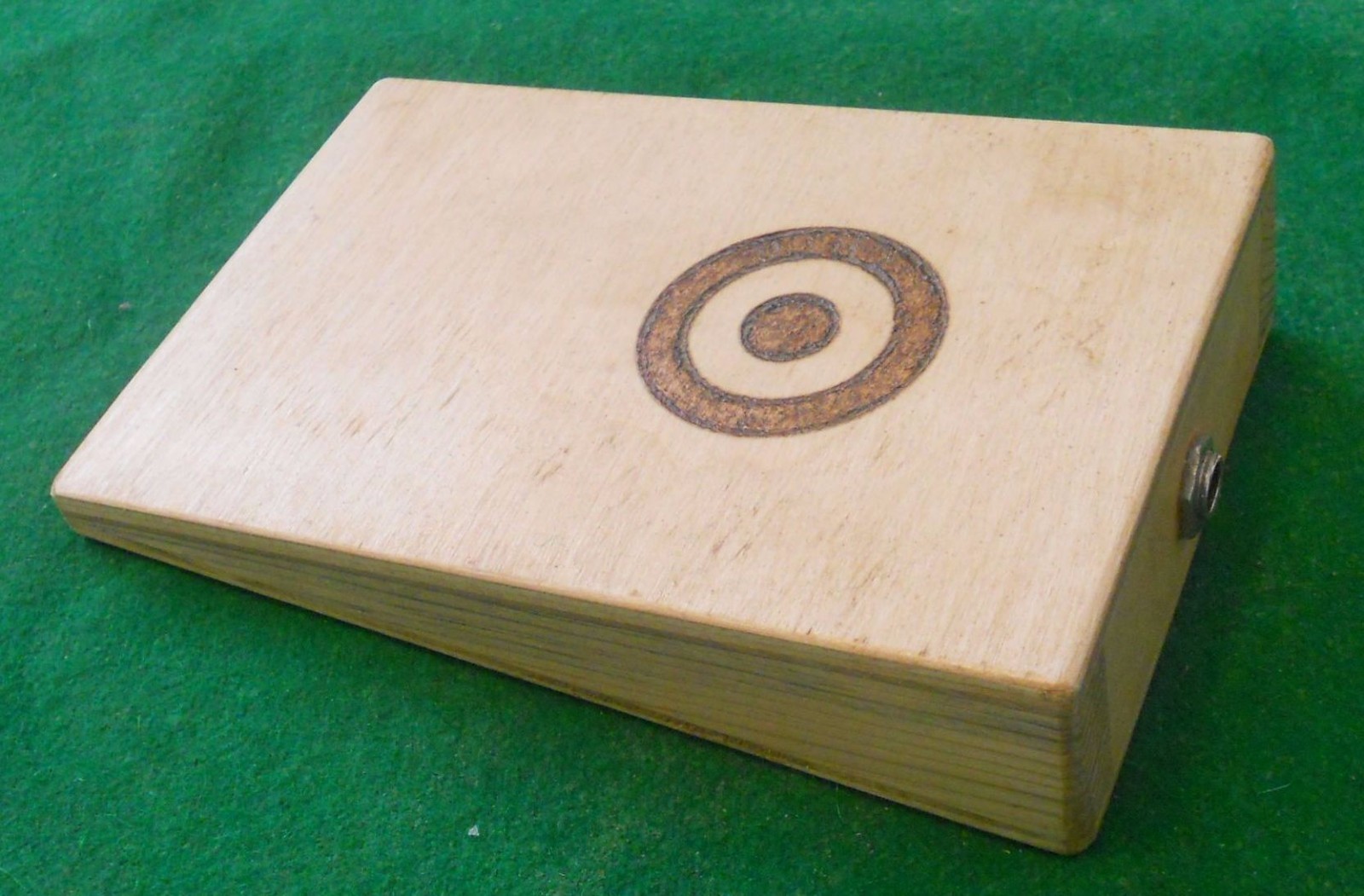 STOMP BOX WEDGE FOOT DRUM STOMPER CIGAR BOX GUITAR PERCUSSION HANDMADE ...