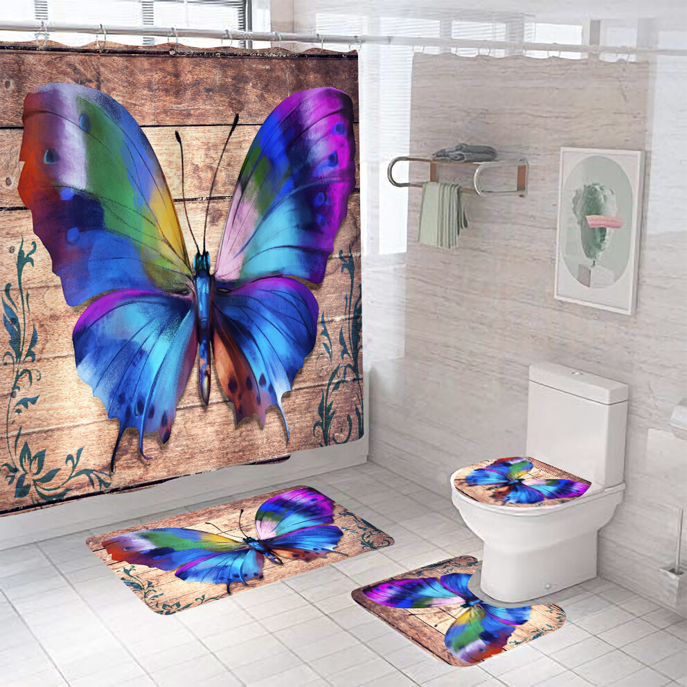 Butterfly Bathroom Rug Butterfly Bath Rugs For Bathroom Non Slip