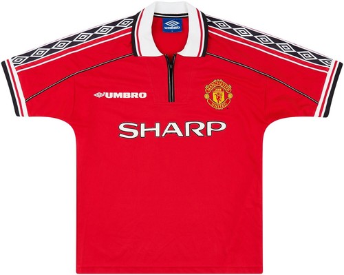 Man Utd Manchester United 98/99 Home SHARP Football Shirt Vintage Retro ...