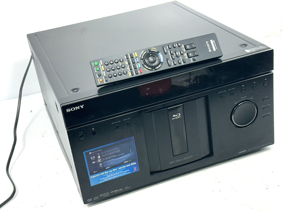 Sony 400 disc sony blu-ray/DVD player, model BDP-CX960, OEM REMOTE ...