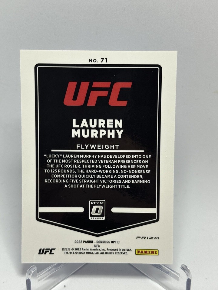 2022 Donruss Optic UFC Blue Velocity #71 Lauren Murphy | eBay