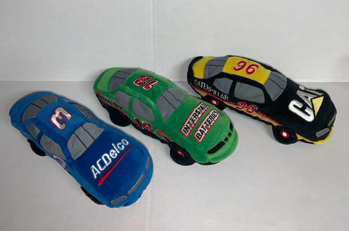 Vintage NASCAR Beanie Plush Racers Car Lot #18 Labonte #3 Earnhardt #96 ...