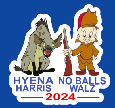 Hyena Harris No Balls Walz 2024 MAGA Premium Waterproof Sticker Packs ...