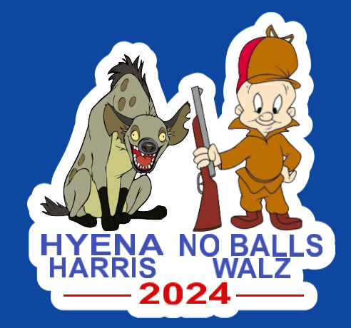 Hyena Harris No Balls Walz 2024 MAGA Premium Waterproof Sticker Packs ...