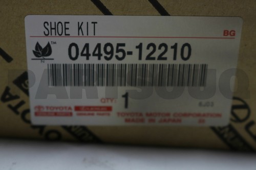 0449512210 Genuine Toyota SHOE KIT, REAR BRAKE 04495-12210 | eBay