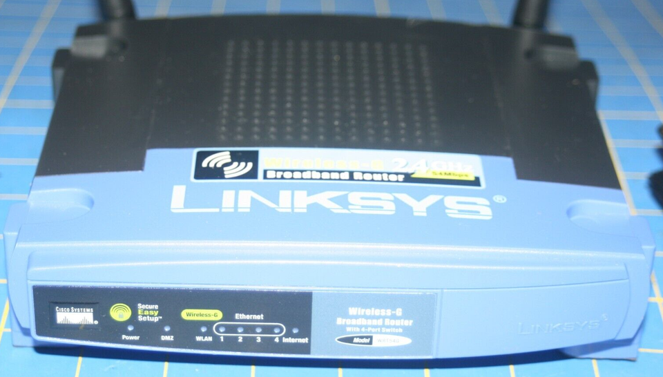 Linksys WRT54G V8 Wireless-G 2.4 GHz Broadband Router 4-Port Switch | eBay