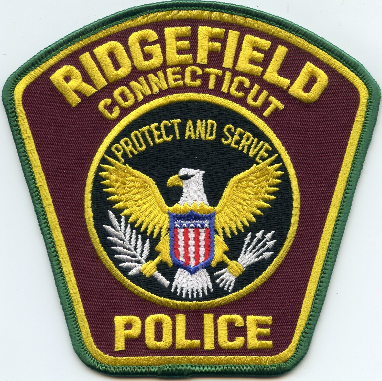RIDGEFIELD CONNECTICUT CT Protect And Serve POLICE PATCH | eBay