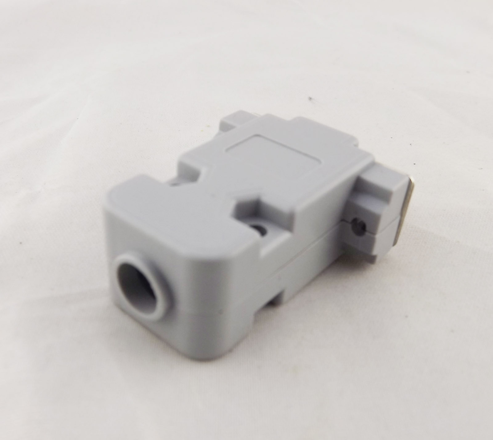 10x DB9 Female 9 Pin 2 Rows D-Sub Connector Grey Plastic Hood Cover ...