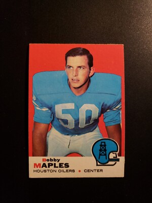 1969 Topps Football Card #19 BOBBY MAPLES - Houston Oilers EX | eBay