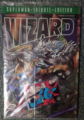 Wizard Magazine Superman Tribute Edition - Sealed with Card | eBay