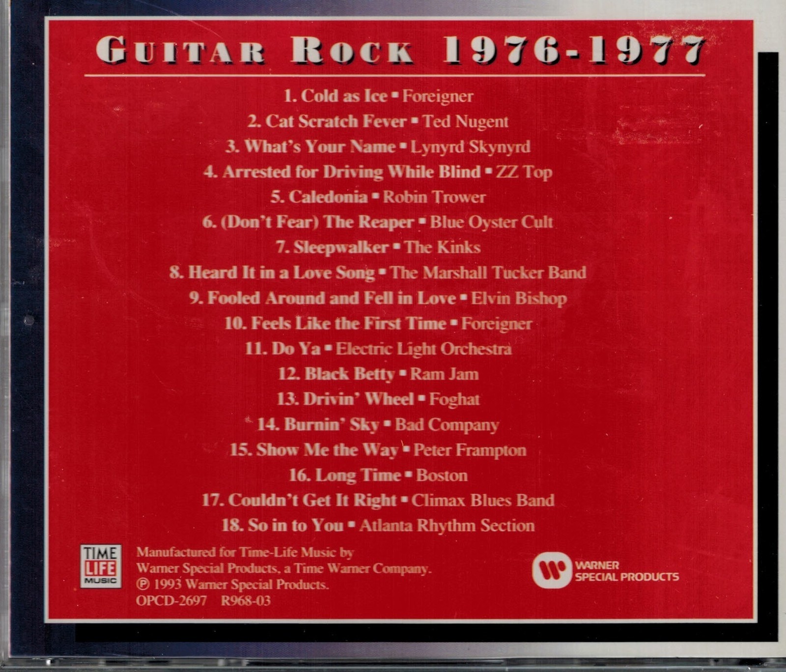 TIME-LIFE - GUITAR ROCK - 1976-1977 - 18 SONGS - MINT CD | eBay