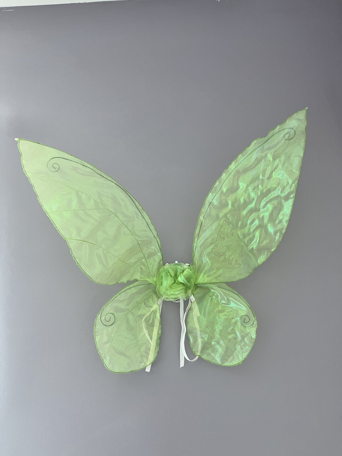 Girls Green Tinkerbell Fairy Wings Gem