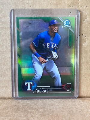 Jairo Beras 2016 Bowman Chrome Green Refractor /99 #BCP227 | eBay