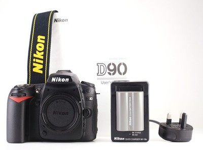 Nikon D90 DSLR Camera Body Only 3,987 Shots Refurbished + 12Month ...