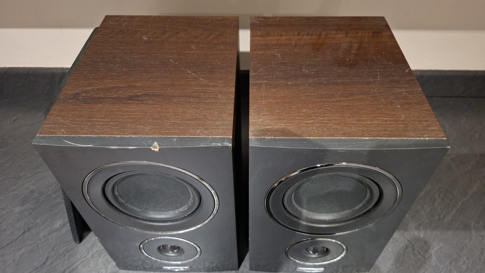 Mission LX-2 BookShelf StandMount MAIN Rear HiFi Stereo Speakers 100W ...