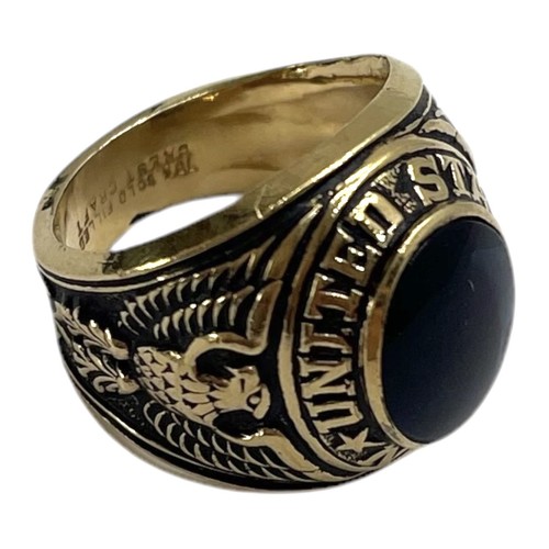 Vintage United States Navy 10k Gold Filled Ring Crest Craft Size 7 | eBay