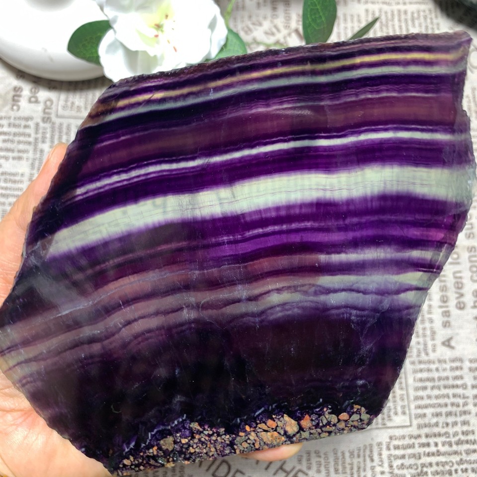 602G Natural colored fluorite flake quartz crystal luster mineral ...