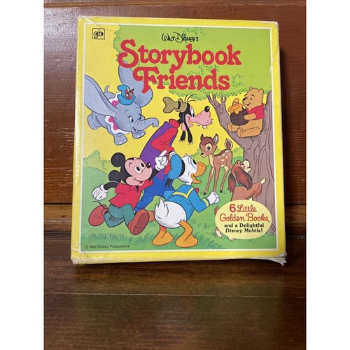 Rare Disney Storybook Friends 6 Little Golden Books Mobile New Set | eBay