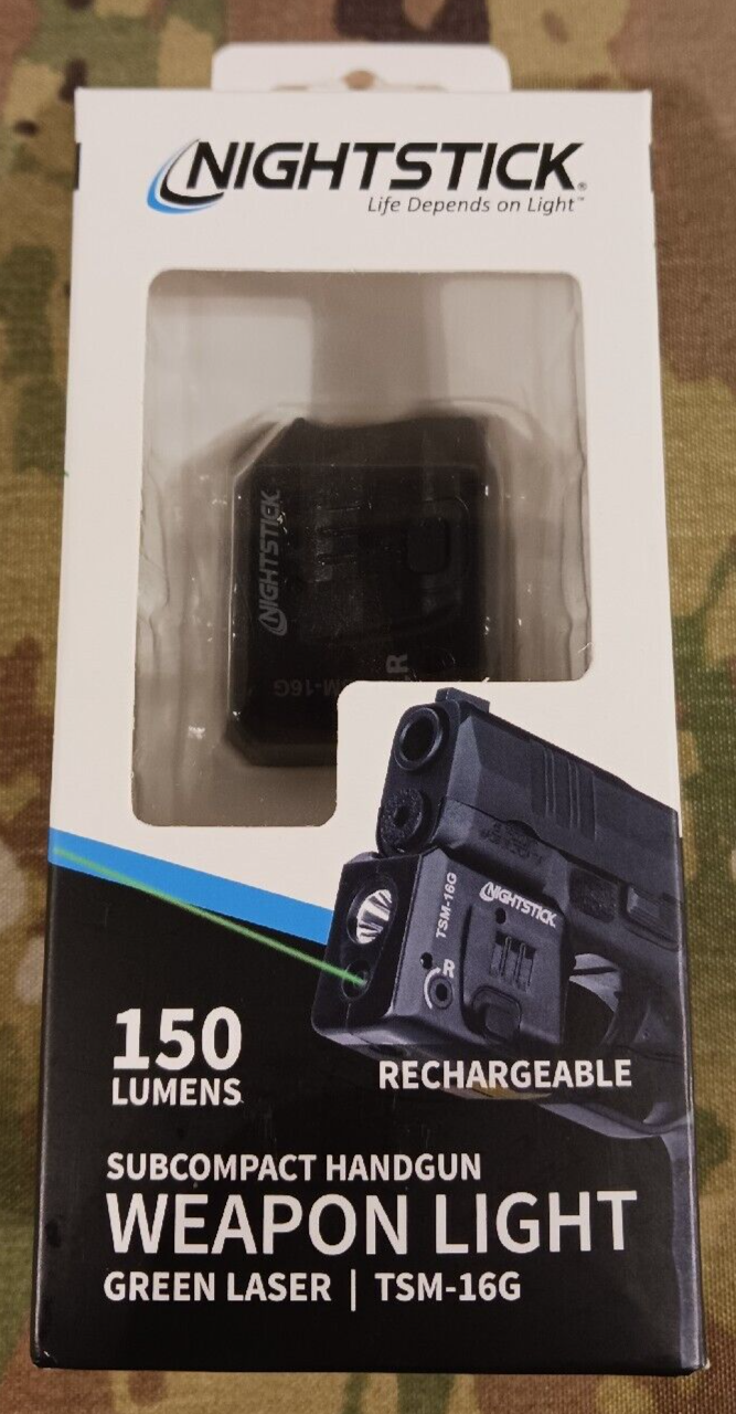 NightStick SubCompact Weapon Rechargeable Light Green Laser TSM-16G 150 ...