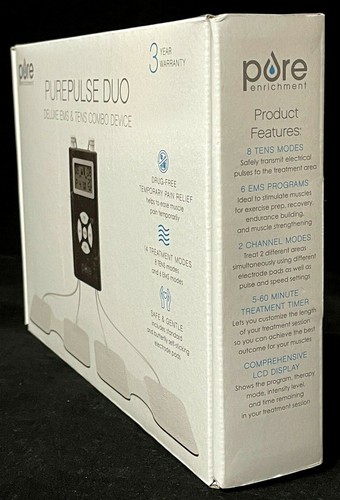 Pure Enrichment PurePulse Duo EMS and Tens Combo Device for sale online ...