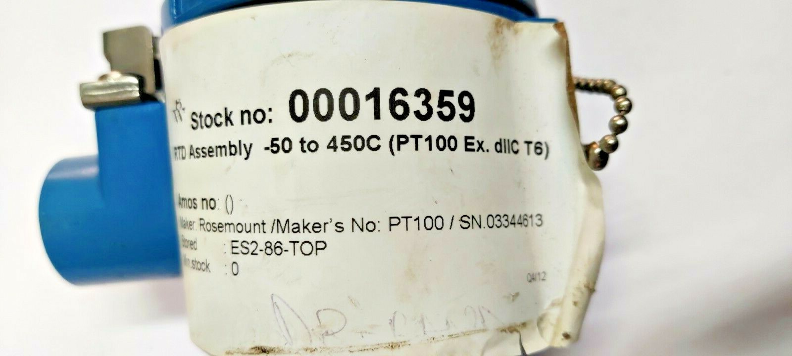 ROSEMOUNT TEMPERATURE ASSEMBLY KEMA 99ATEX8715X NEW OPEN KEMA 99ATEX8715X | eBay