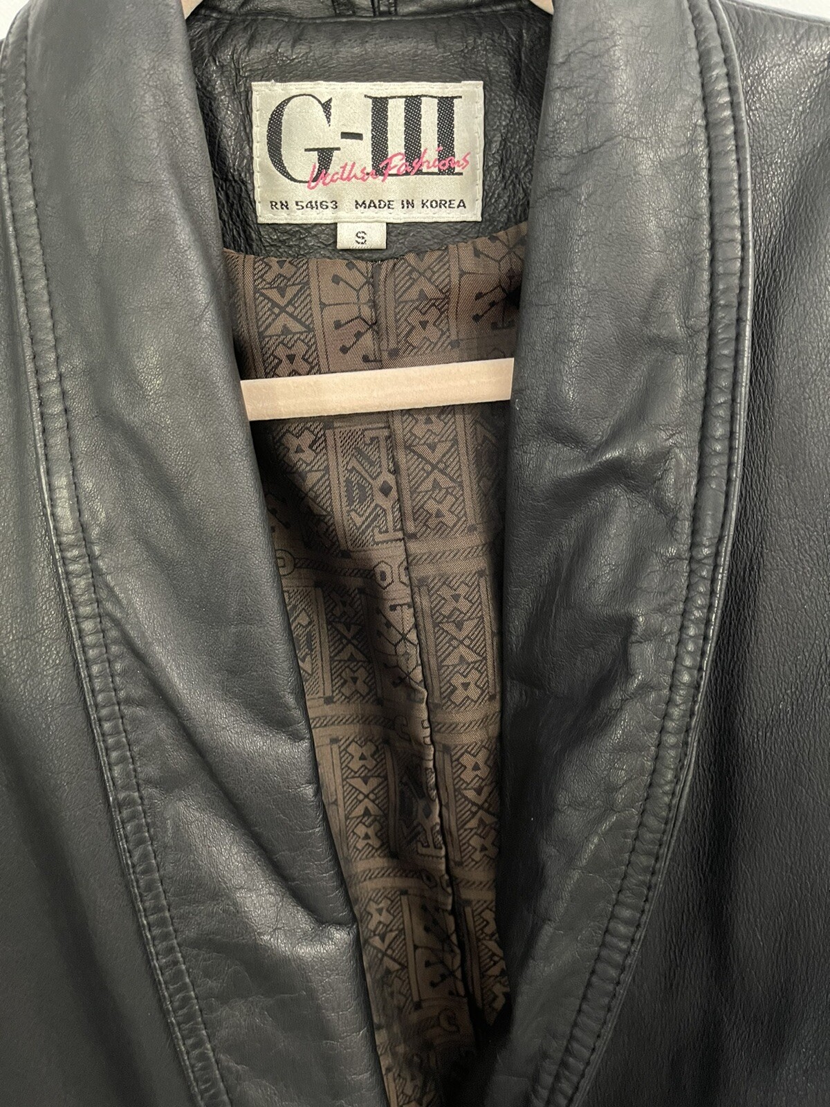 G-111 full length womens 100% leather trench - Gem