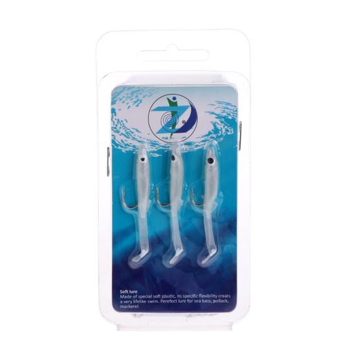 3D Eyes Eel Fishing Lures with Hook Under Water Flexible Moving ...