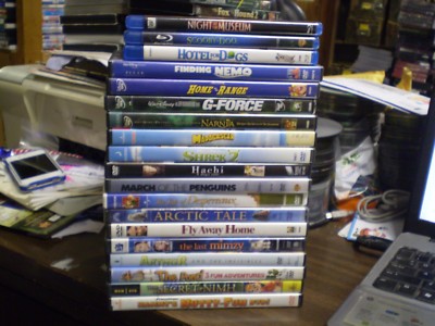 (19) Children's Animal Blu-Ray/DVD Lot: Disney Finding Nemo G-Force ...
