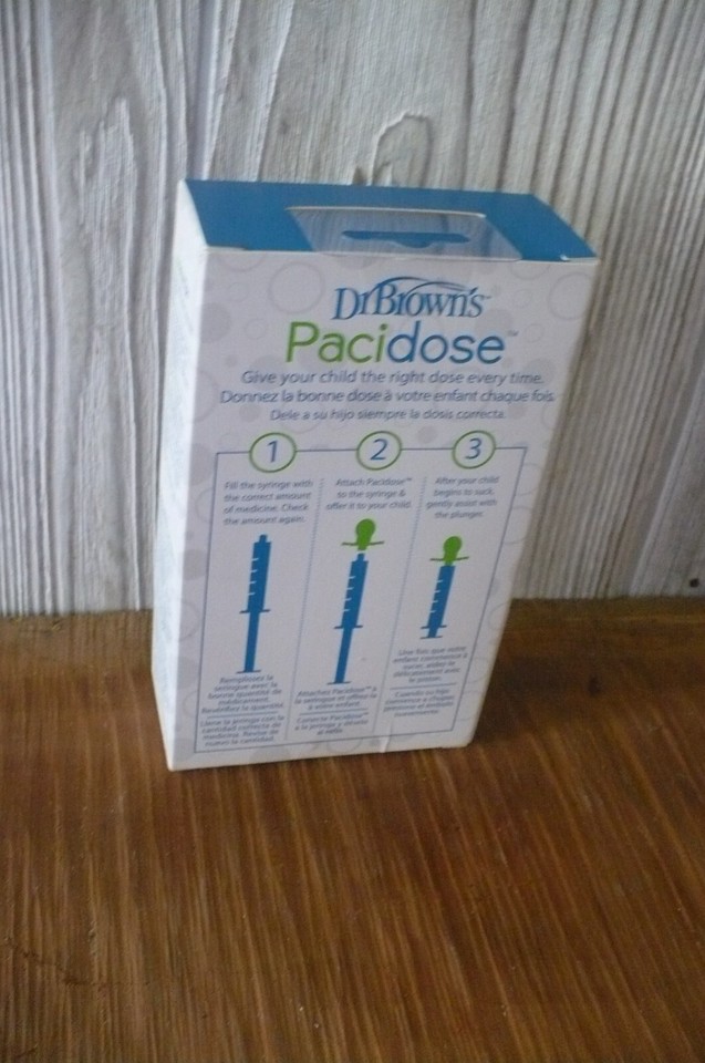 Pacidose Pacifier Liquid Medicine Dispenser with Oral Syringe - 0-6/ 6 ...