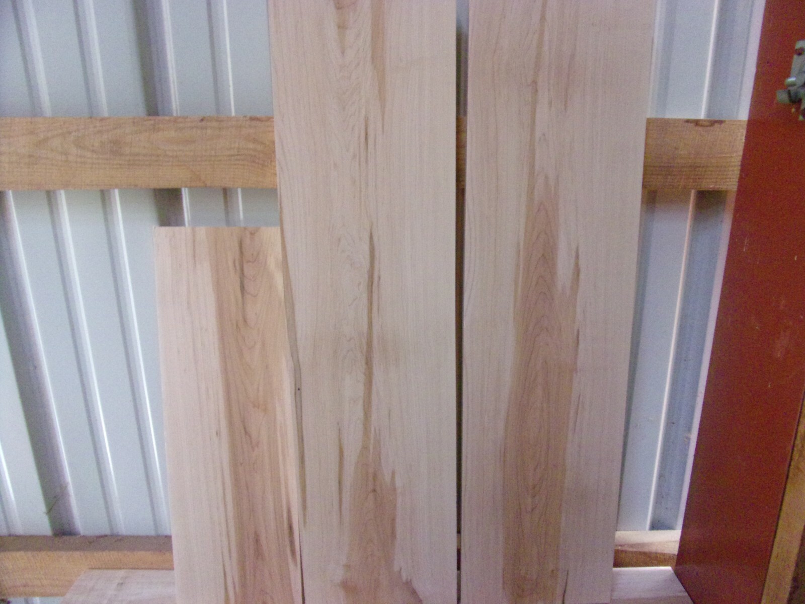 3 PC HARD SUGAR MAPLE LUMBER WOOD KILN DRIED BOARDS LOT 840A 3/4" THICK ...