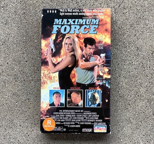 Maximum Force VHS 90s Action PM Home Video Sam Jones John Saxon OOP HTF ...