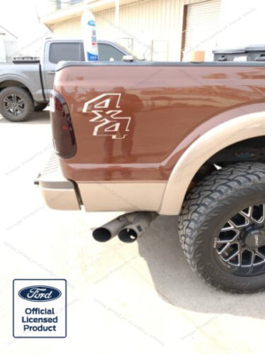11 - 16 F250 Super Duty 4x4 Decals Stickers Set F350 Truck Bed Side Tan ...