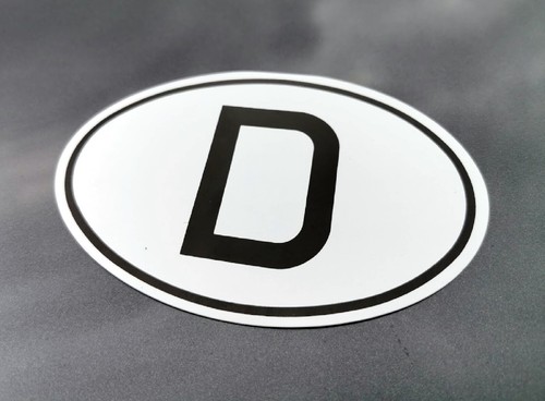 RICHTER Deutschland D-Schild Magnet D Schild Aufkleber 13 x 9 cm HR Art ...