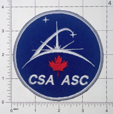 CSA ASC Canadian Space Agency Agence Spatiale Canadienne Patch Repro ...